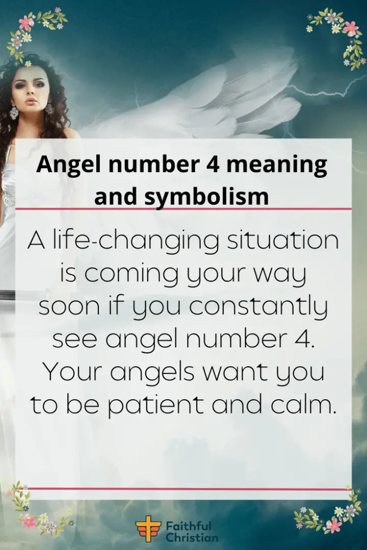 Angel number 4: Spiritual meaning and symbolism