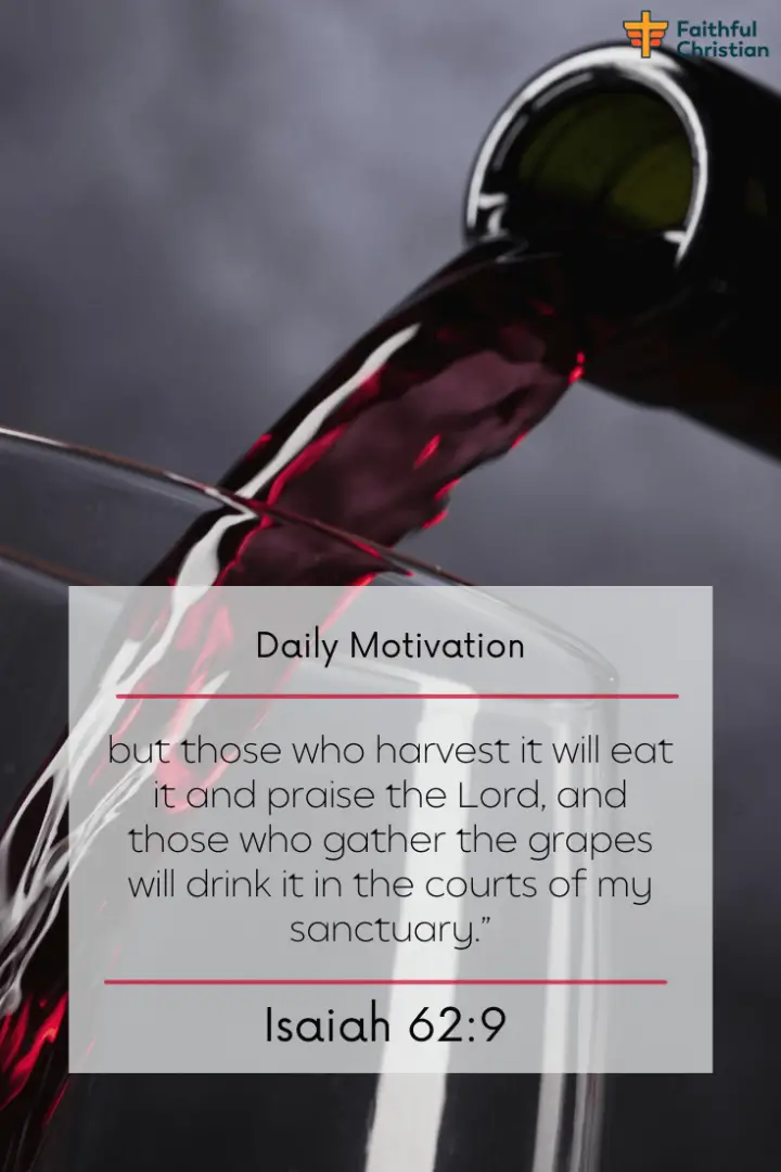 Bible verses about drinking Wine or Alcohol (Powerful Scriptures)