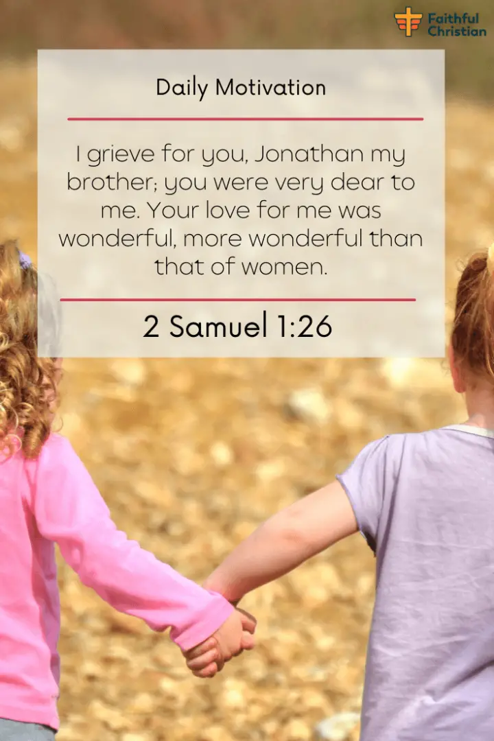 Bible verses about friendship and love (Sticking Together)