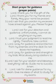 Prayer for Guidance and God's Direction in decision Making