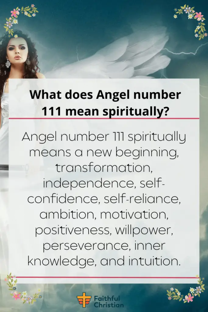 111 meaning: What does seeing angel number 111 mean?