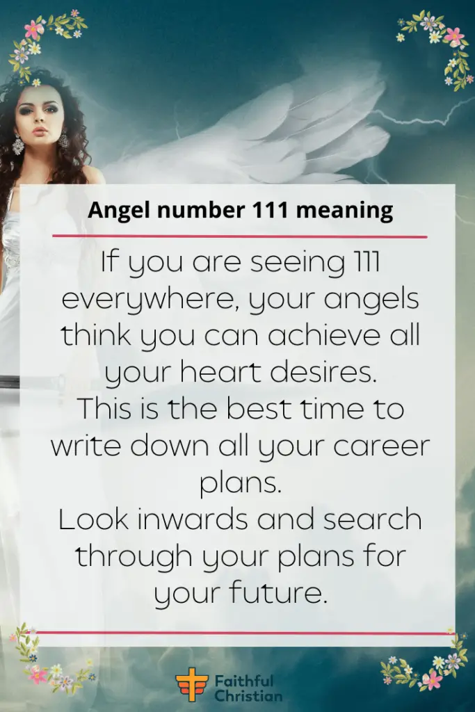 111 meaning: What does seeing angel number 111 mean?