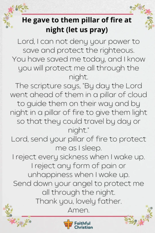 7 Goodnight prayers: Bedtime Prayers With Bible Verses