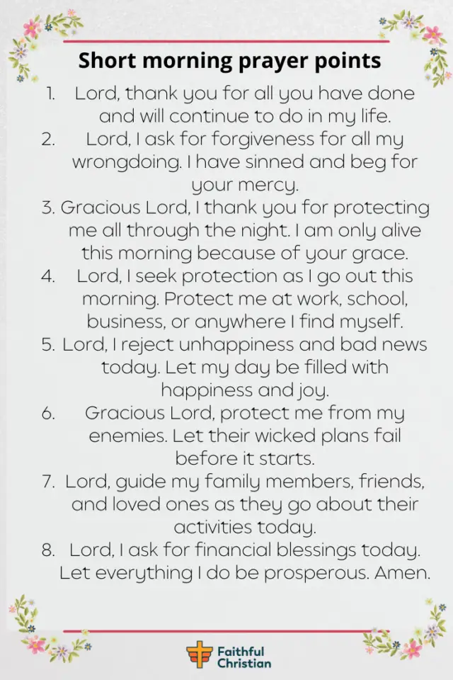 7 Morning prayers to Start the day (with bible verses)