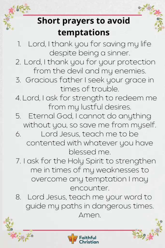 7 Prayers for Overcoming Temptations, Trials and Vices