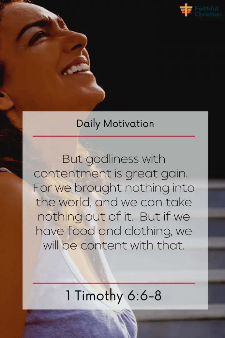 30+ Bible Verses About Contentment With Yourself & What You Have