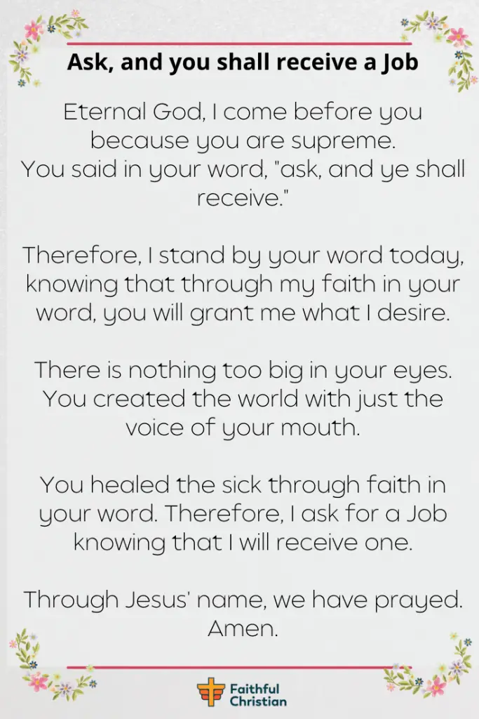 7 Miracle Prayers For Employment and New Job