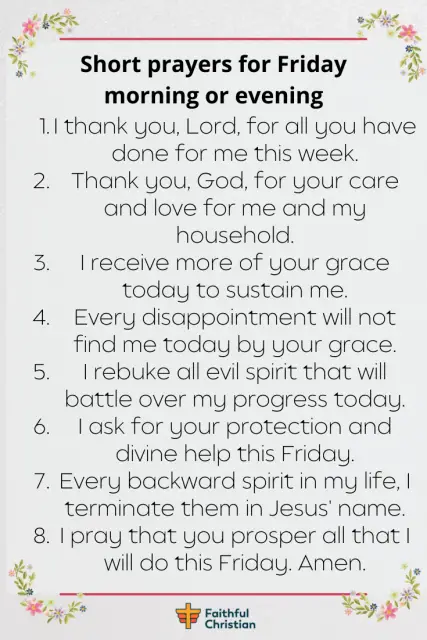 7 Powerful Friday Morning Prayers with Bible Verses