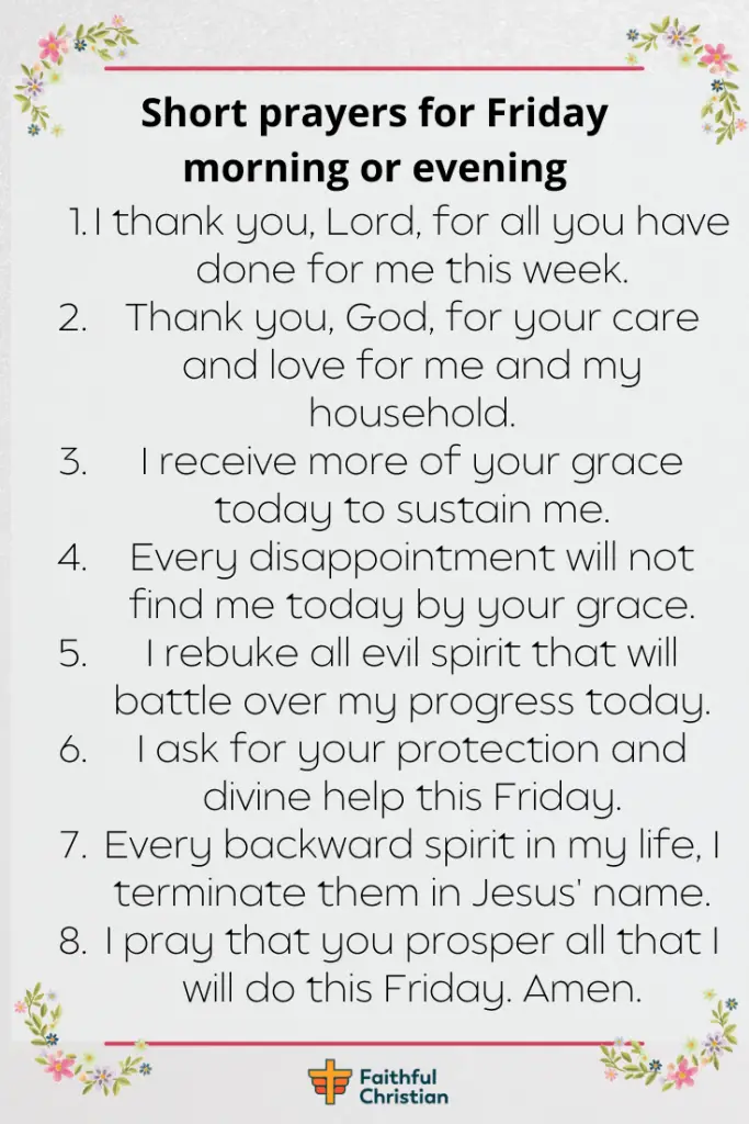 7 Powerful Friday Morning Prayers with Bible Verses