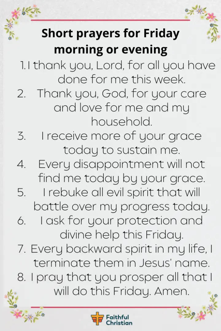 7 Powerful Friday Morning Prayers with Bible Verses