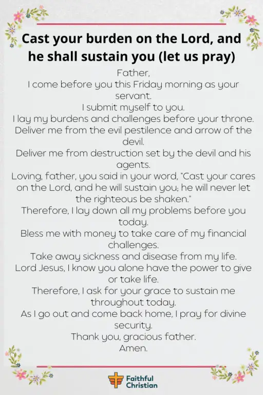 7 Powerful Friday Morning Prayers with Bible Verses