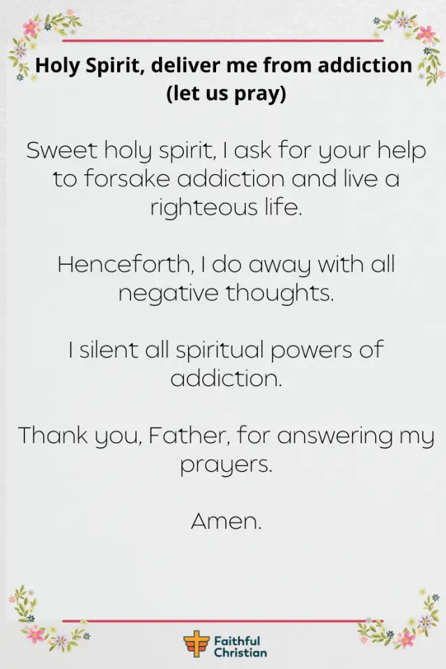 7 Powerful Prayers for Addiction - For friends, loved one and family ...