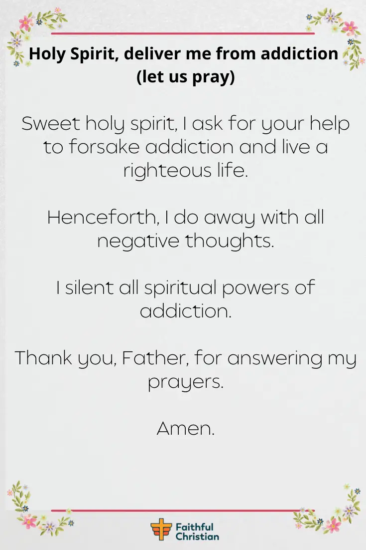 7 Powerful Prayers for Addiction - For friends, loved one and family ...