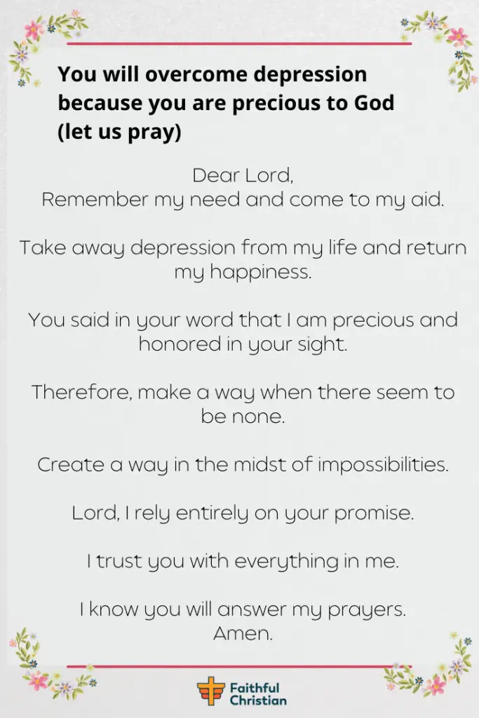 7 Powerful Prayers for Depression & someone feeling Sad