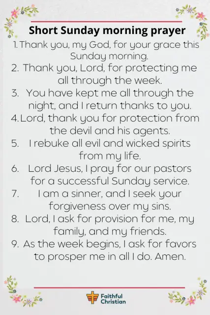 7 Powerful Sunday Morning Prayers and Blessings