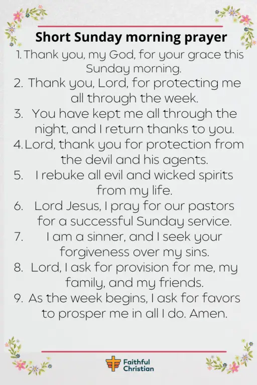 7 Powerful Sunday Morning Prayers and Blessings