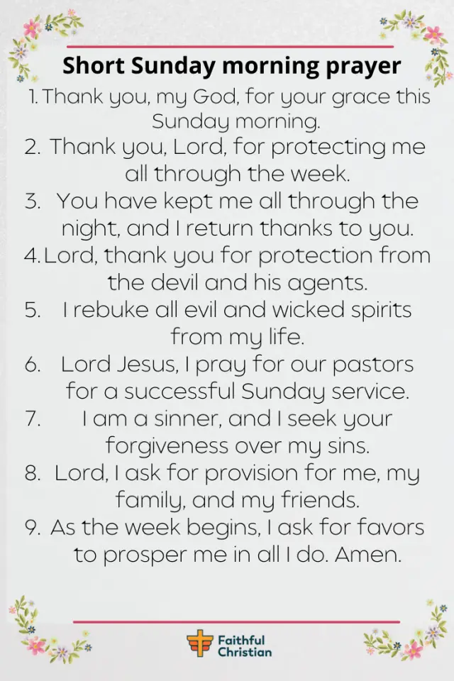 7 Powerful Sunday Morning Prayers and Blessings