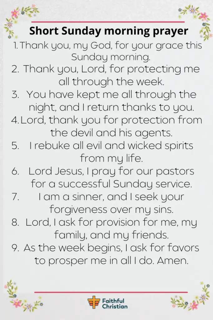 7 Powerful Sunday Morning Prayers and Blessings