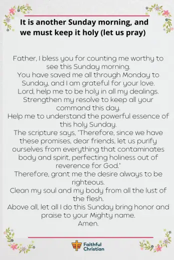 7 Powerful Sunday Morning Prayers and Blessings