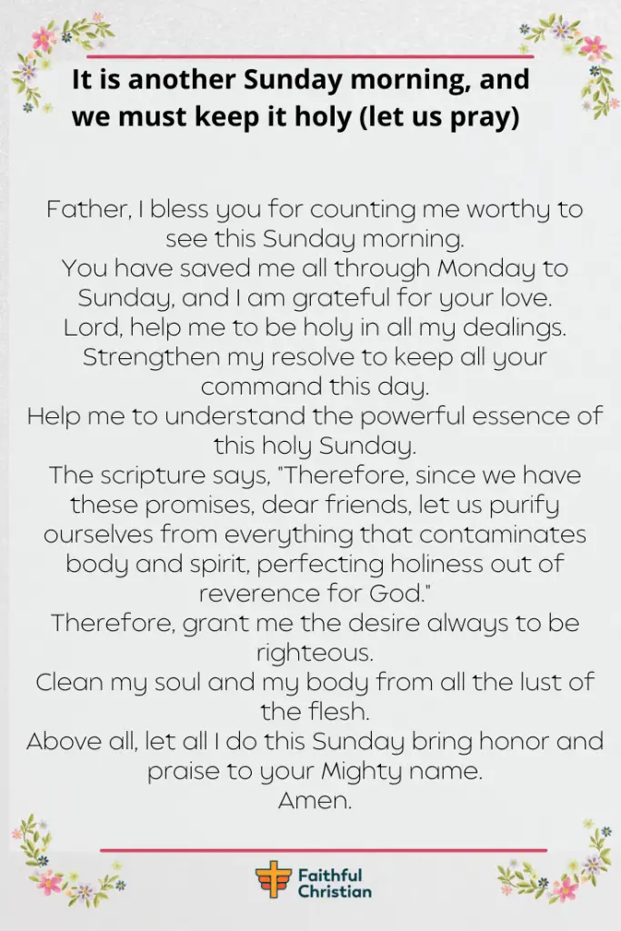 7 Powerful Sunday Morning Prayers and Blessings