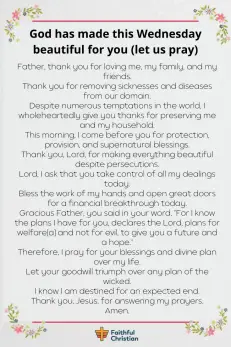 7 Powerful Wednesday Morning Prayers with Bible Verses