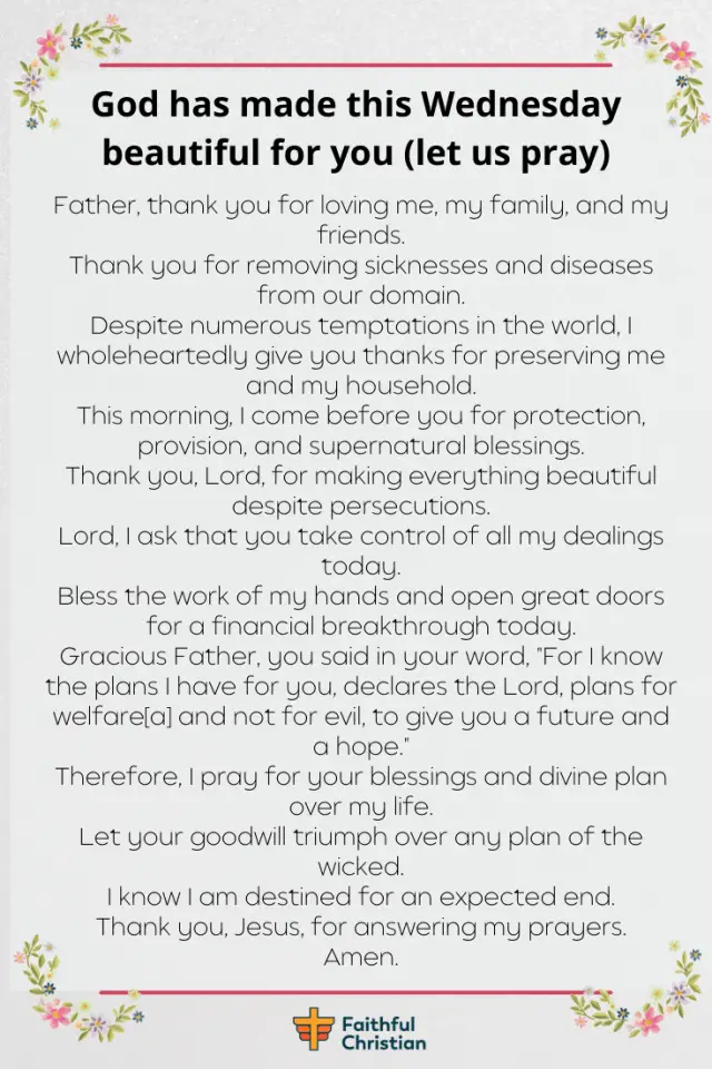 7 Powerful Wednesday Morning Prayers with Bible Verses