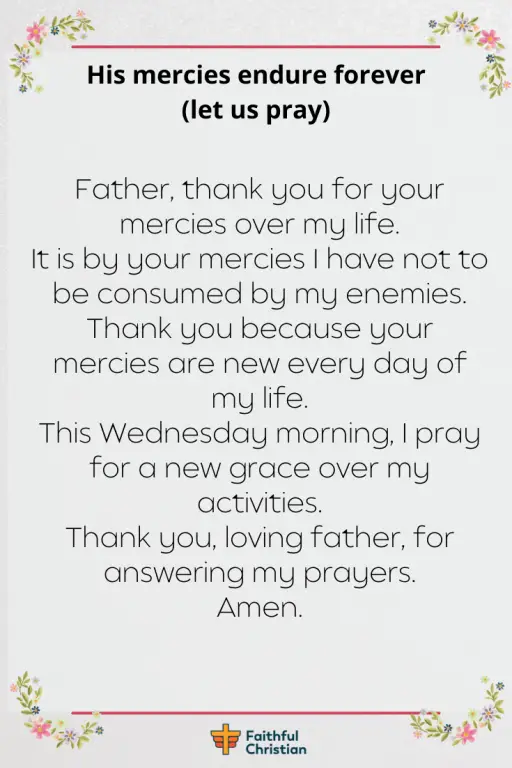 7 Powerful Wednesday Morning Prayers with Bible Verses
