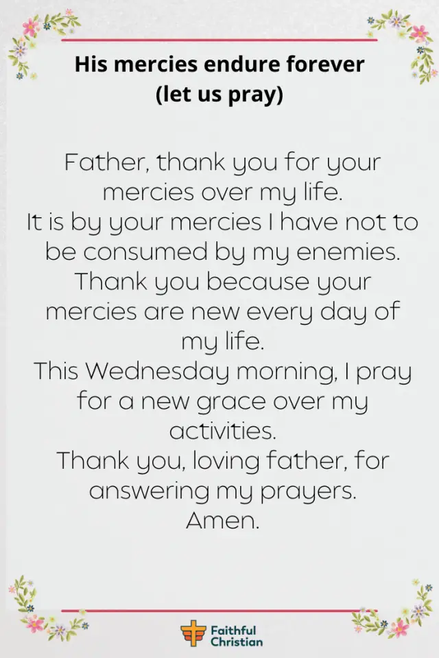 7 Powerful Wednesday Morning Prayers with Bible Verses