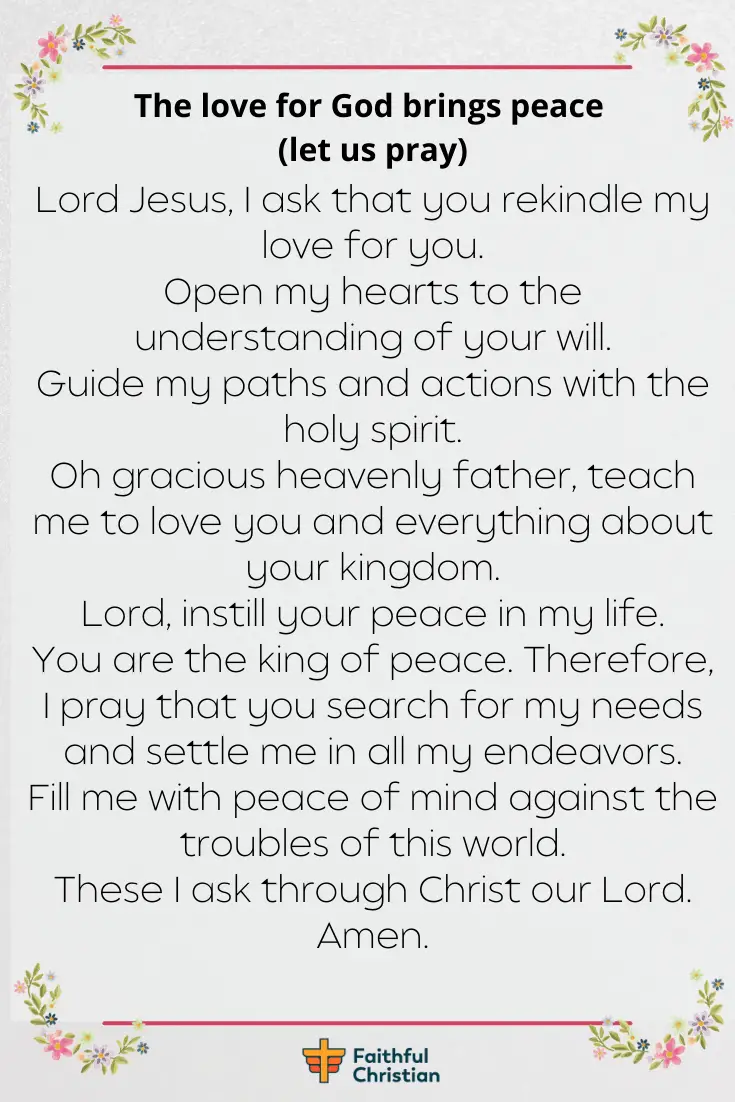 7 Powerful prayers for peace of mind and heart