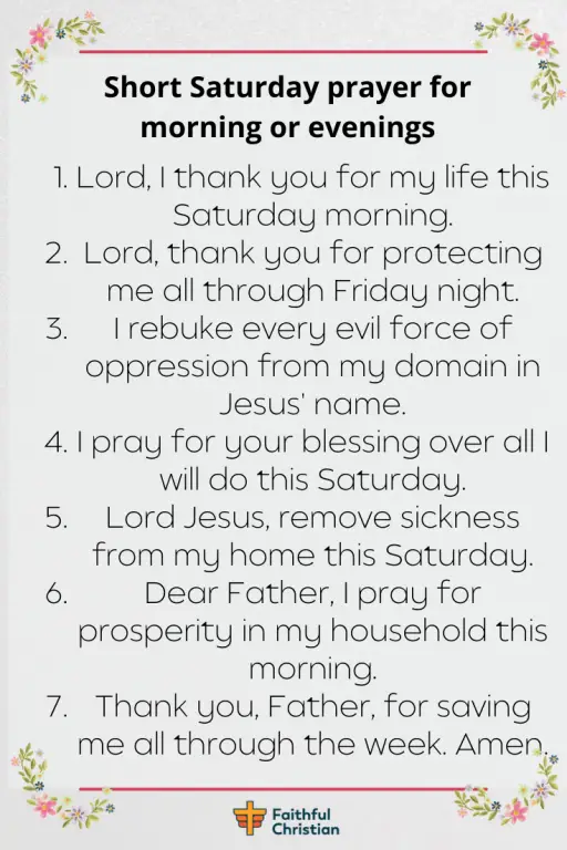 7 Saturday Morning Prayers & Blessings (for the weekend)