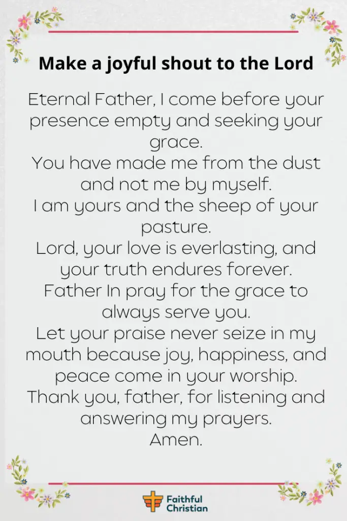 7 Prayers for Joy, strength and peace in the Lord