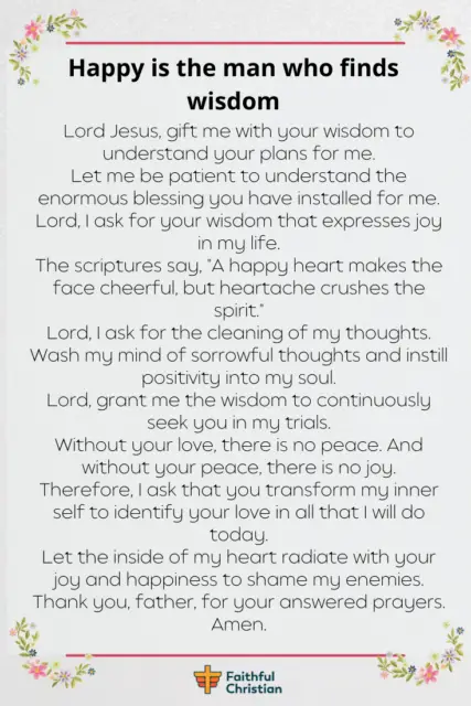 7 Prayers for Joy, strength and peace in the Lord