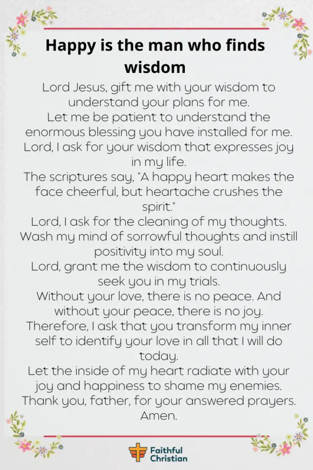 7 Prayers for Joy, strength and peace in the Lord