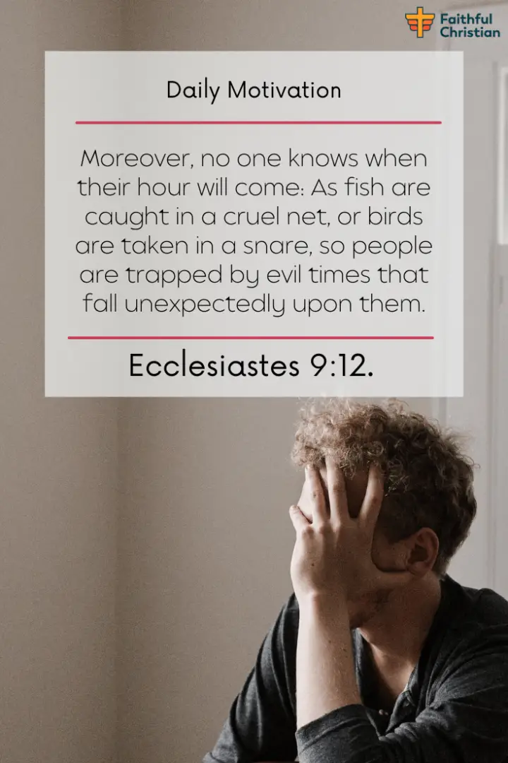 30+ Bible verses for unexpected death: Sudden Death Scriptures