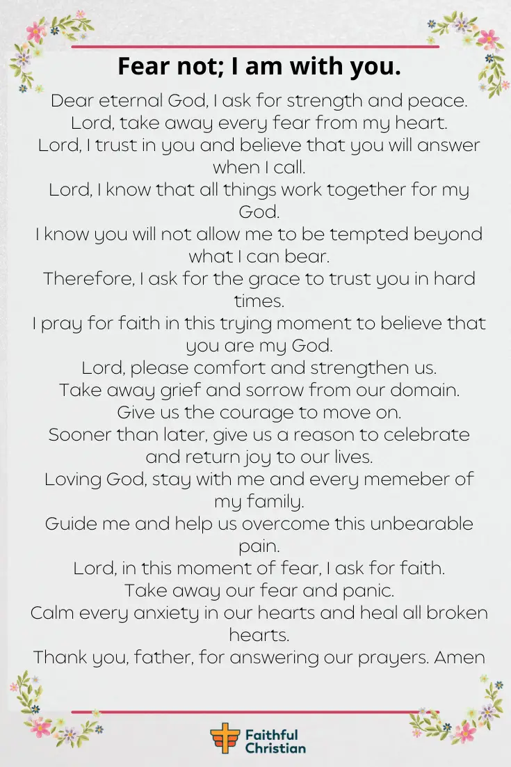 Comforting Prayer For The Loss Of A Loved One Grieving Prayer