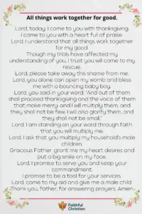 7 Prayers for a baby Boy [Open womb prayer]