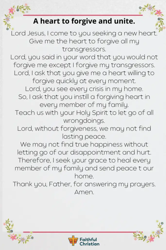 7 Prayers for peace in the family [with scriptures]