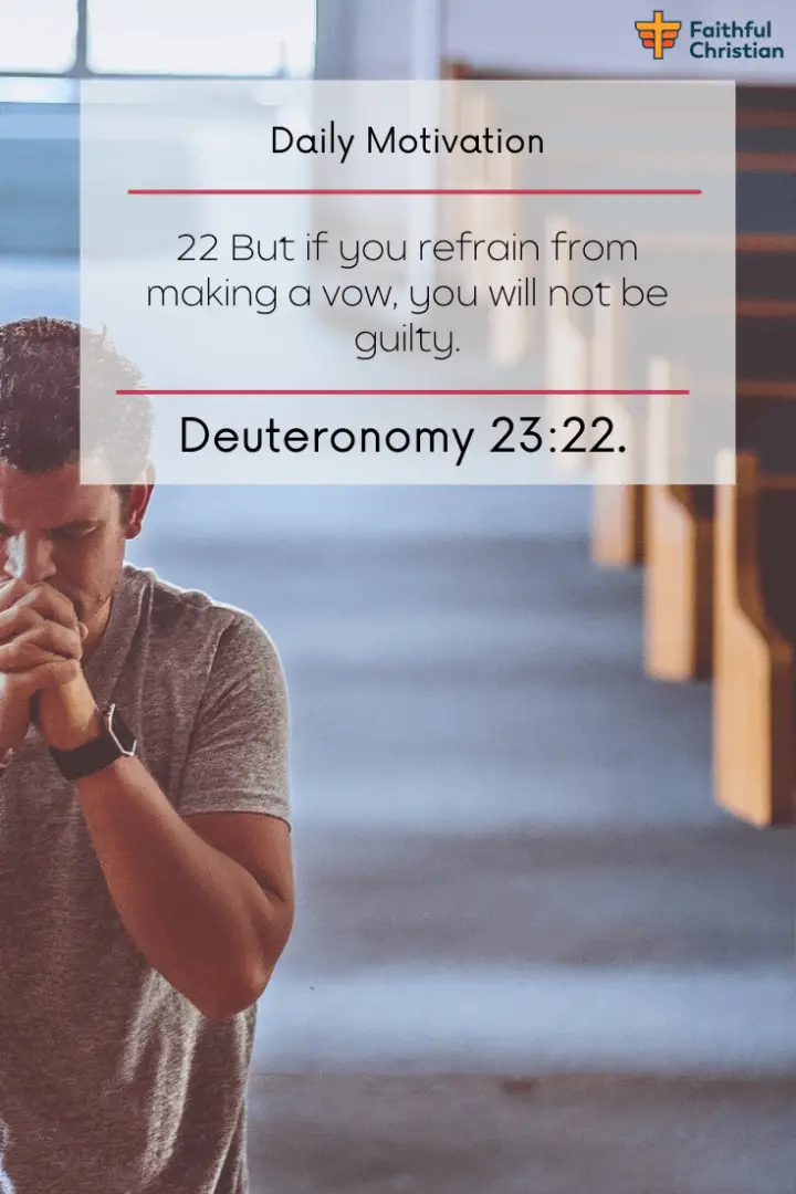 30+ Bible verses about making a vow Or breaking oaths