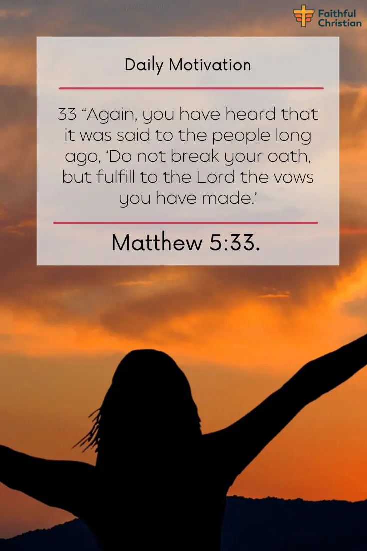 Bible verses about making promises to God and others [NIV]