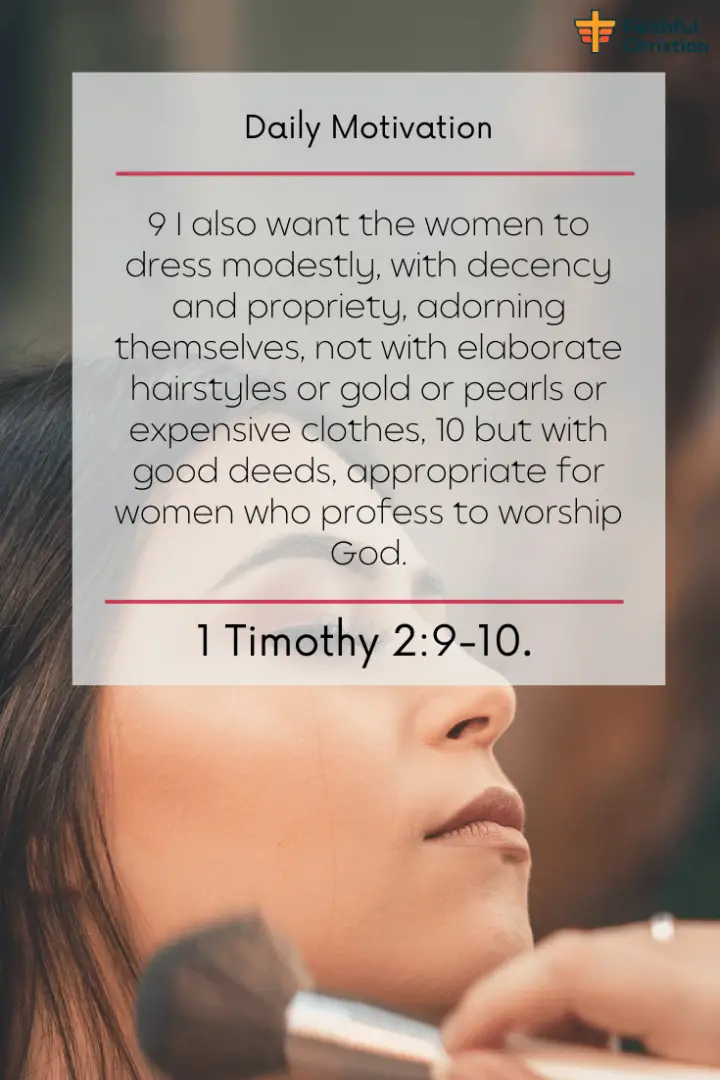 30+ Bible verses about wearing makeup, jewelry and lipsticks