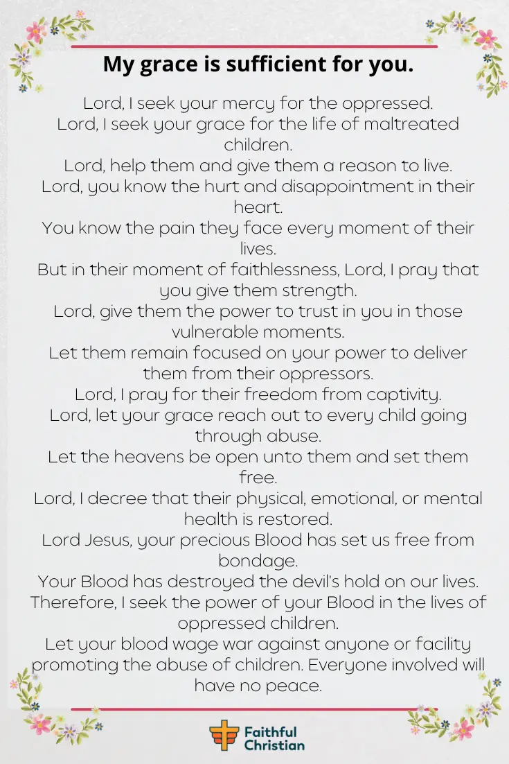 7 Prayers for Abused Children: A Call to Action