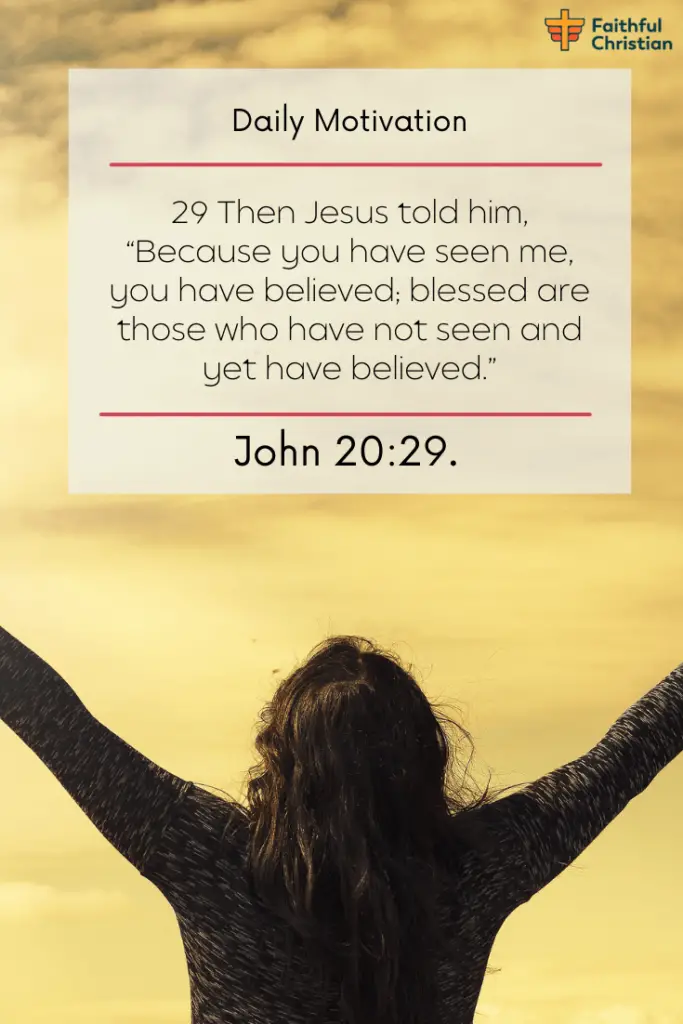 30+ Bible verses about believing without seeing