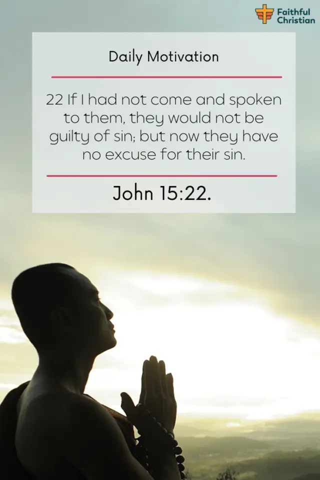 Bible verses about making excuses for sin [SCRIPTURES] NIV